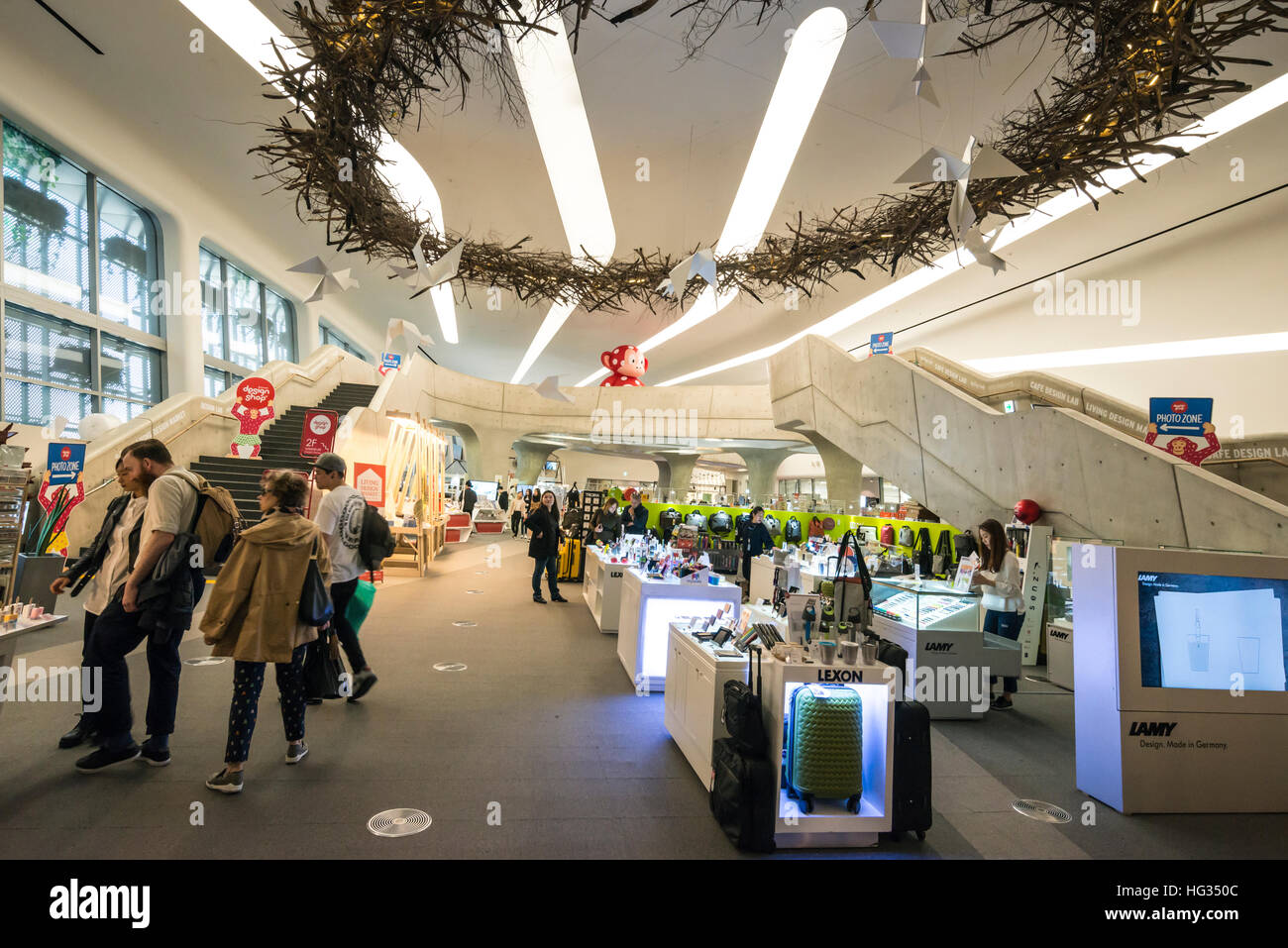 Interior of Dongdaemun Design Plaza (DDP) building designed by Zaha ...