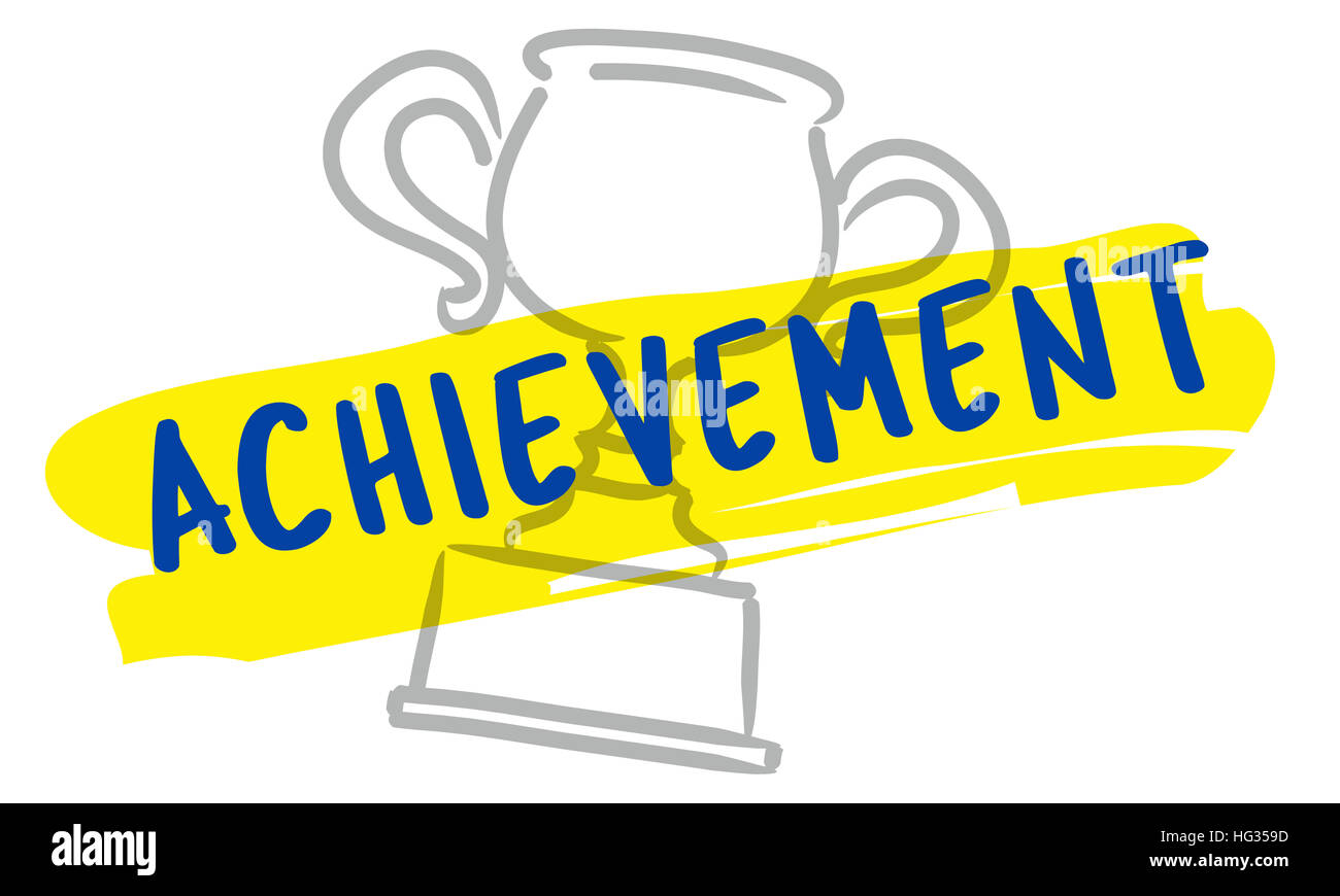 SUccess Award Trophy Graphic Concept Stock Photo - Alamy