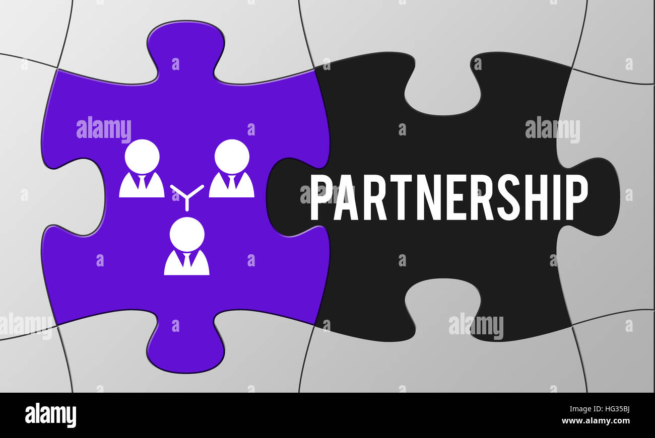 Team Building Collaboration Partenrship Cooperation Concept Stock Photo ...