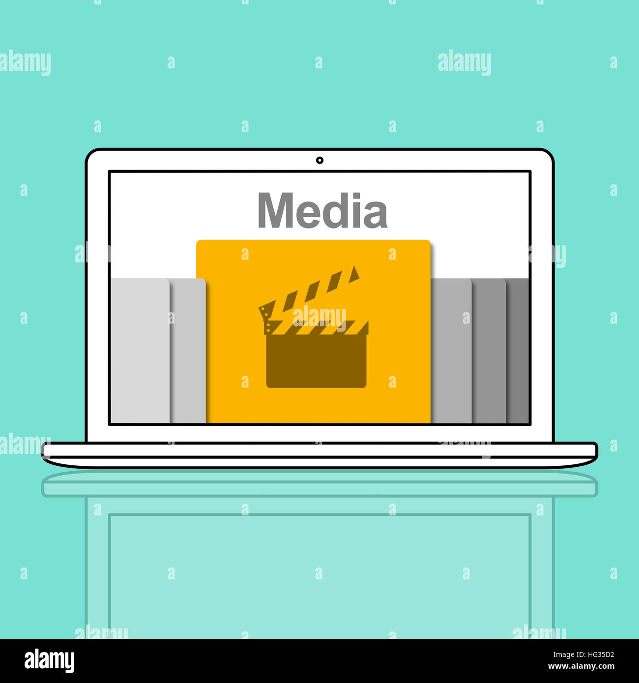 Cinema Media Movies Entertainment Concept Stock Photo - Alamy