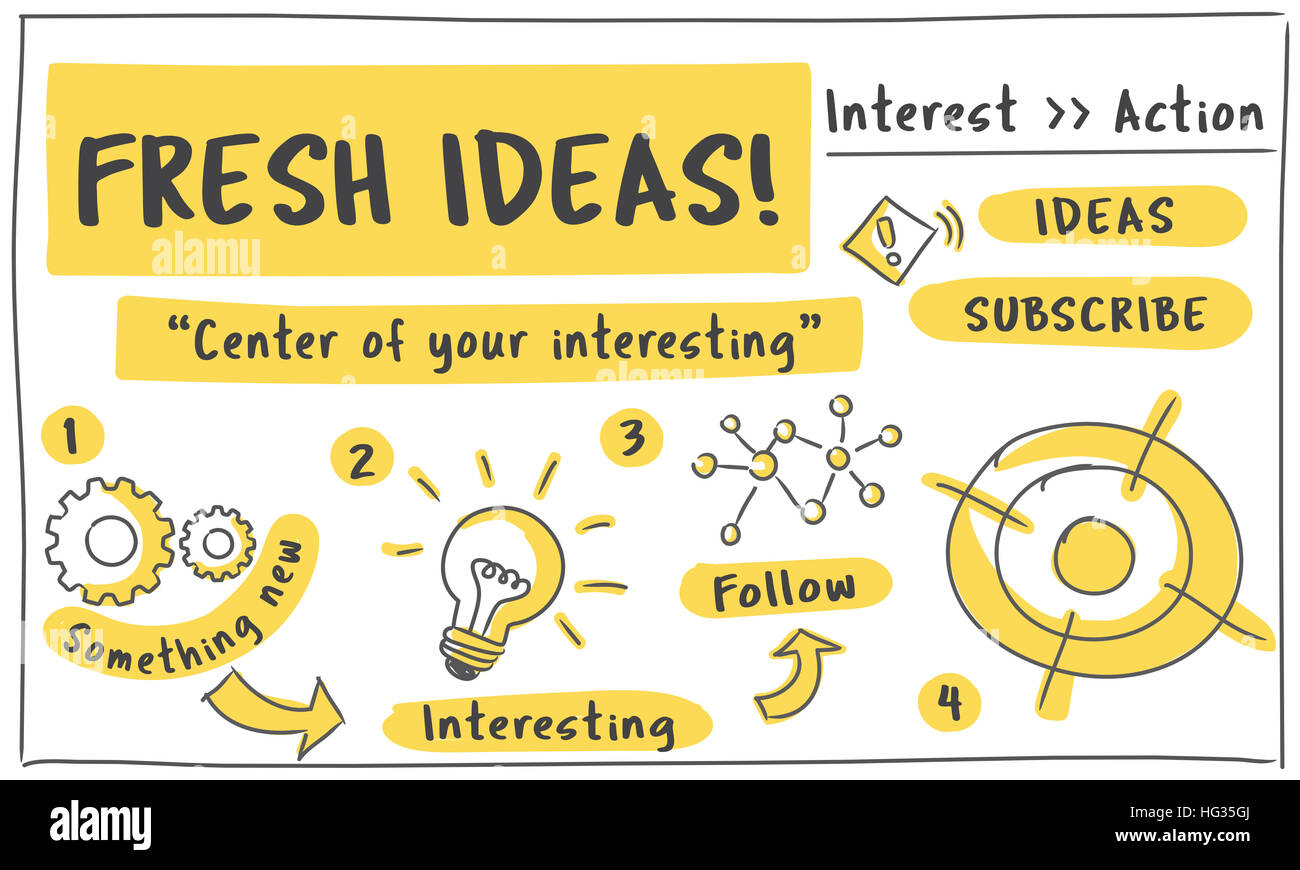 Fresh Ideas Inspire Creativity Concept Stock Photo - Alamy