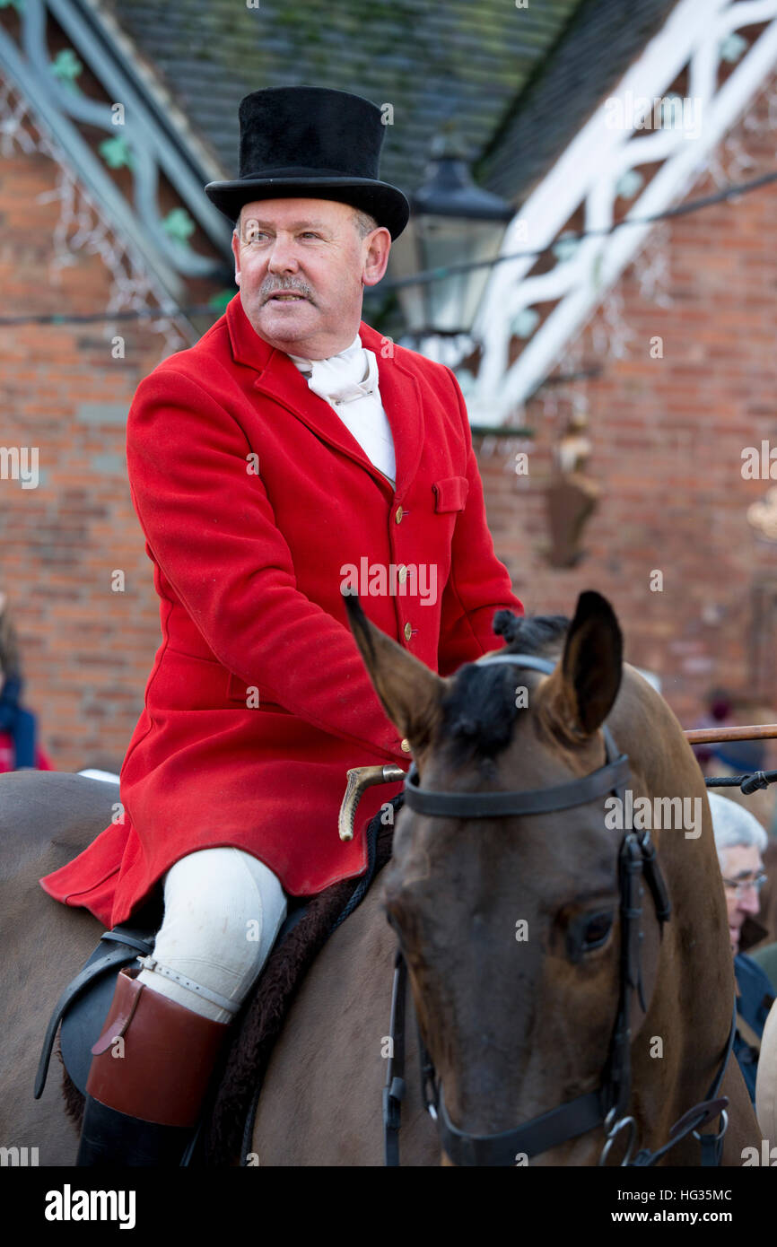 The Atherstone Boxing Day Hunt taking place in the Market Square ...