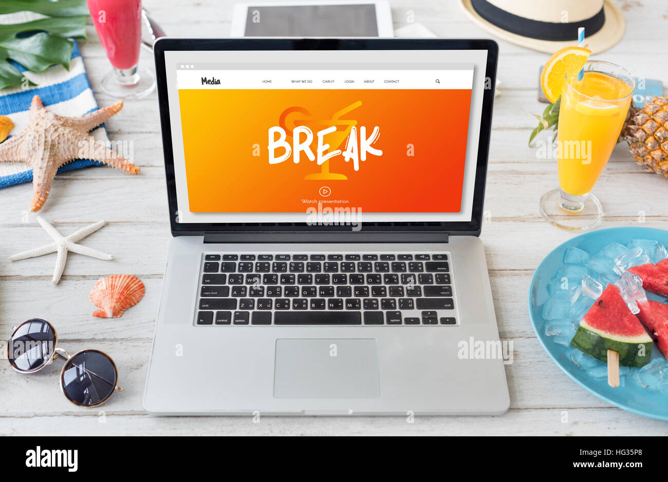 Vacation Break Relax Chill Concept Stock Photo - Alamy