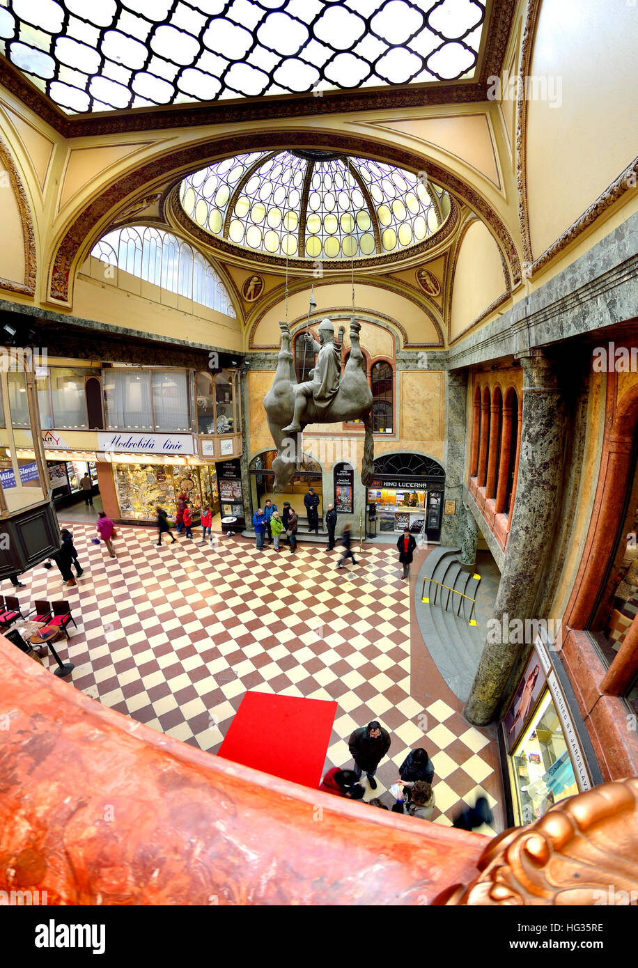 Lucerna passage prague hi-res stock photography and images - Alamy