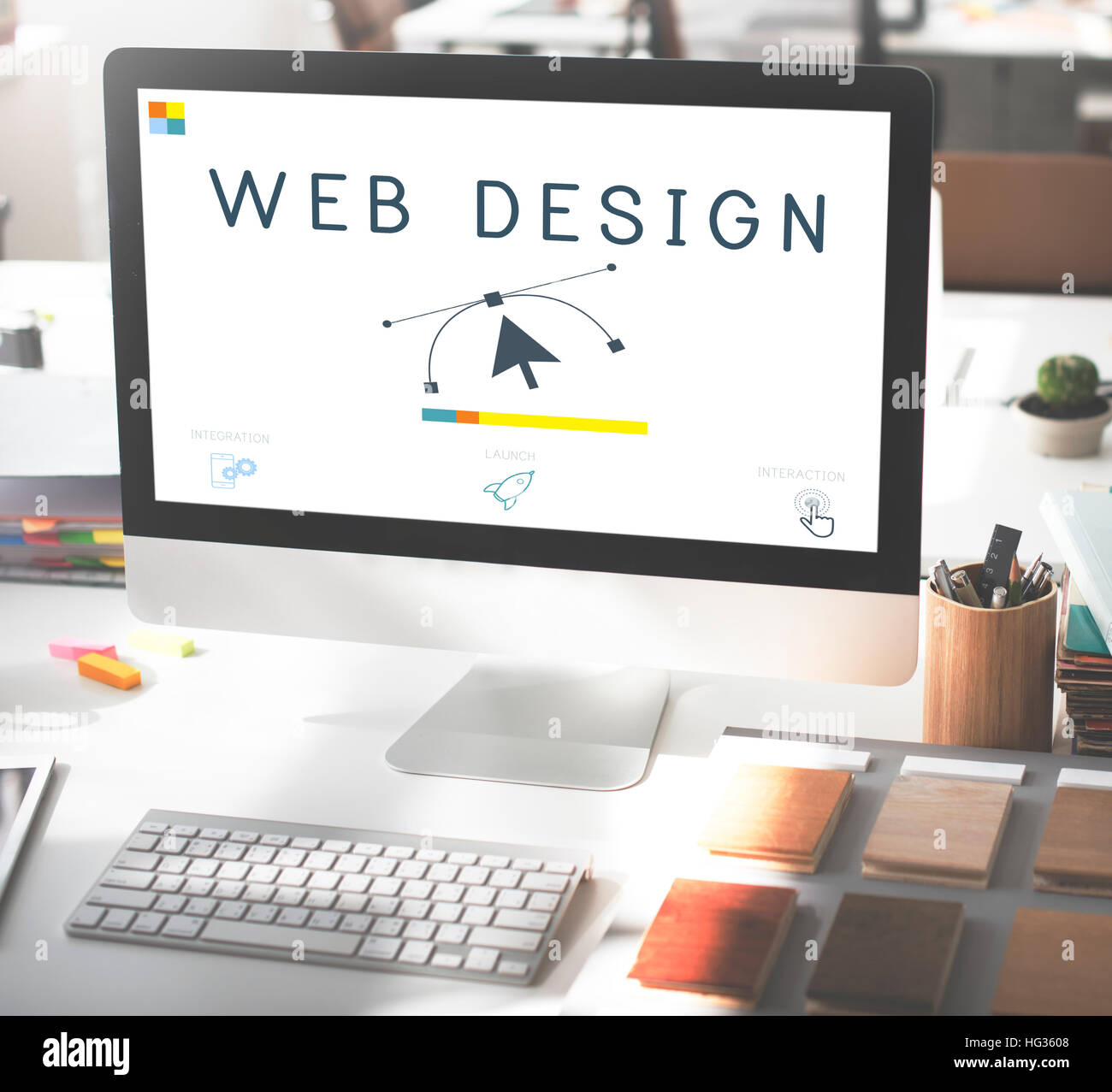 Responsive Design Website Template Layout Concept Stock Photo - Alamy