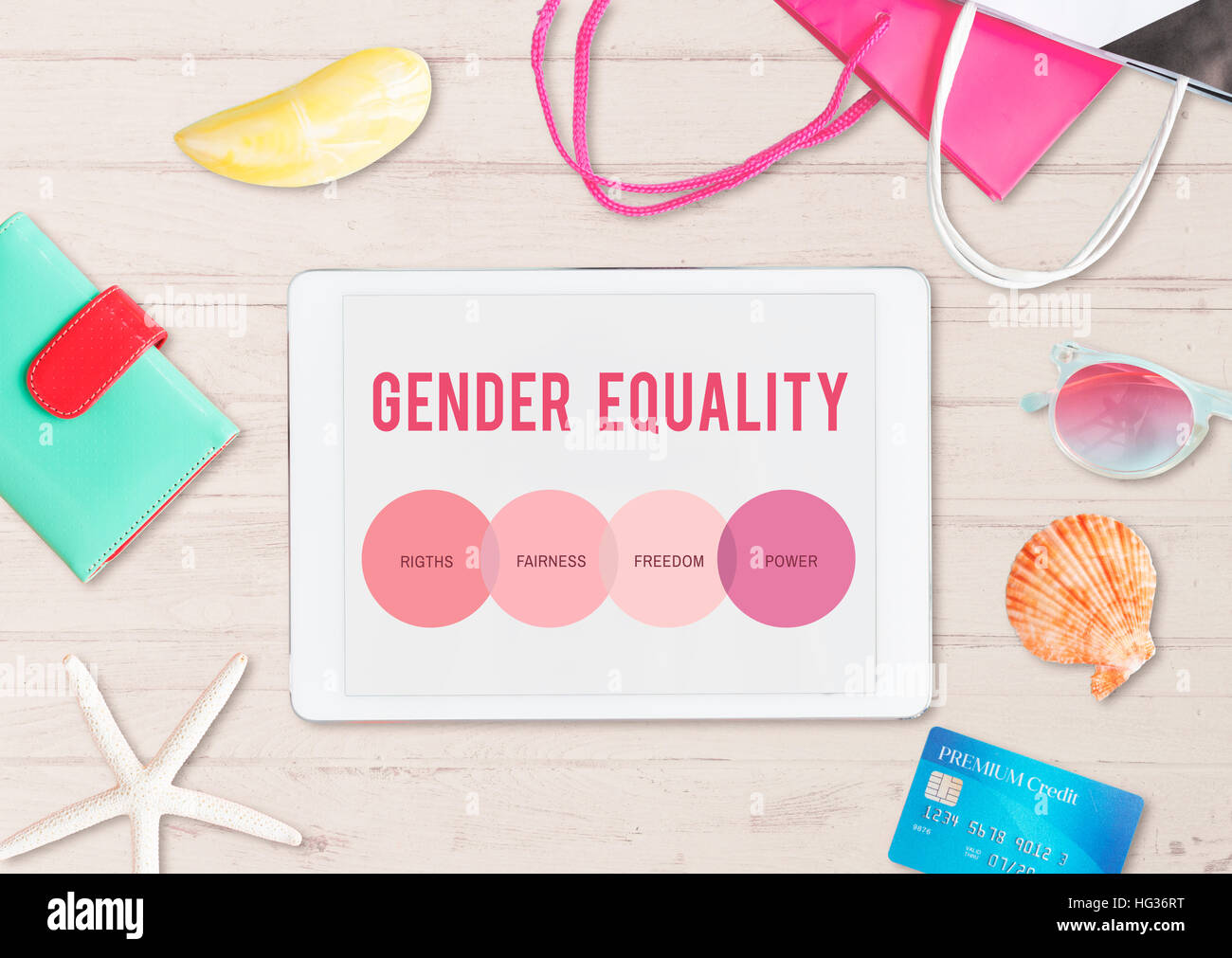 Women Rights Human Gender Equal Opportunity Concept Stock Photo - Alamy