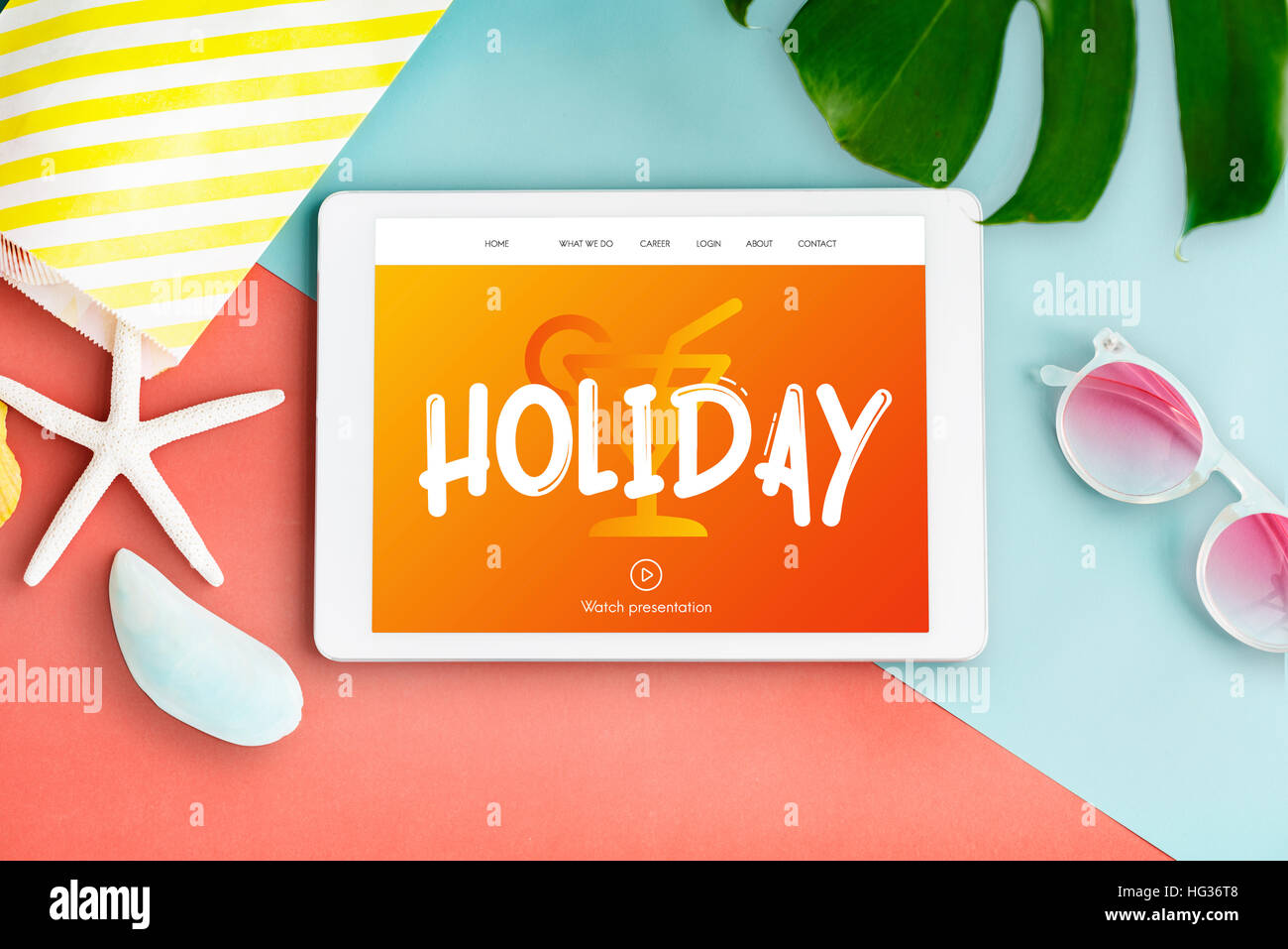 Holiday Chill Out RElaxation Getaway from It All Concept Stock Photo ...