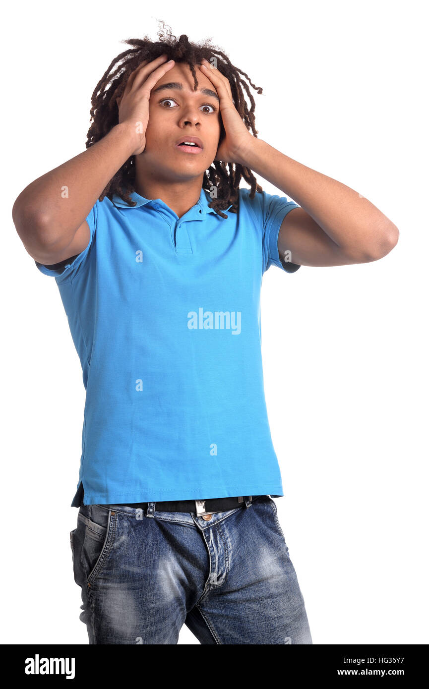 Tired teen boy hi-res stock photography and images - Alamy
