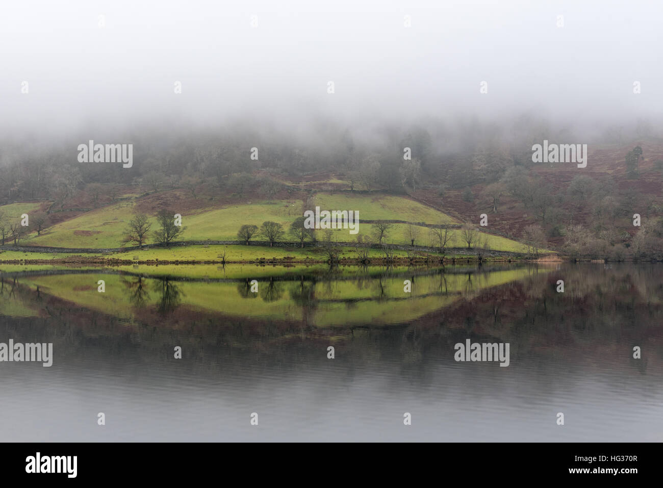 Rydal water reflection lake district hi-res stock photography and ...