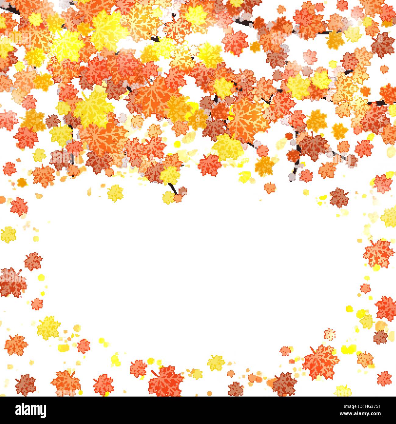 Brown wet leaves Stock Vector Images - Alamy