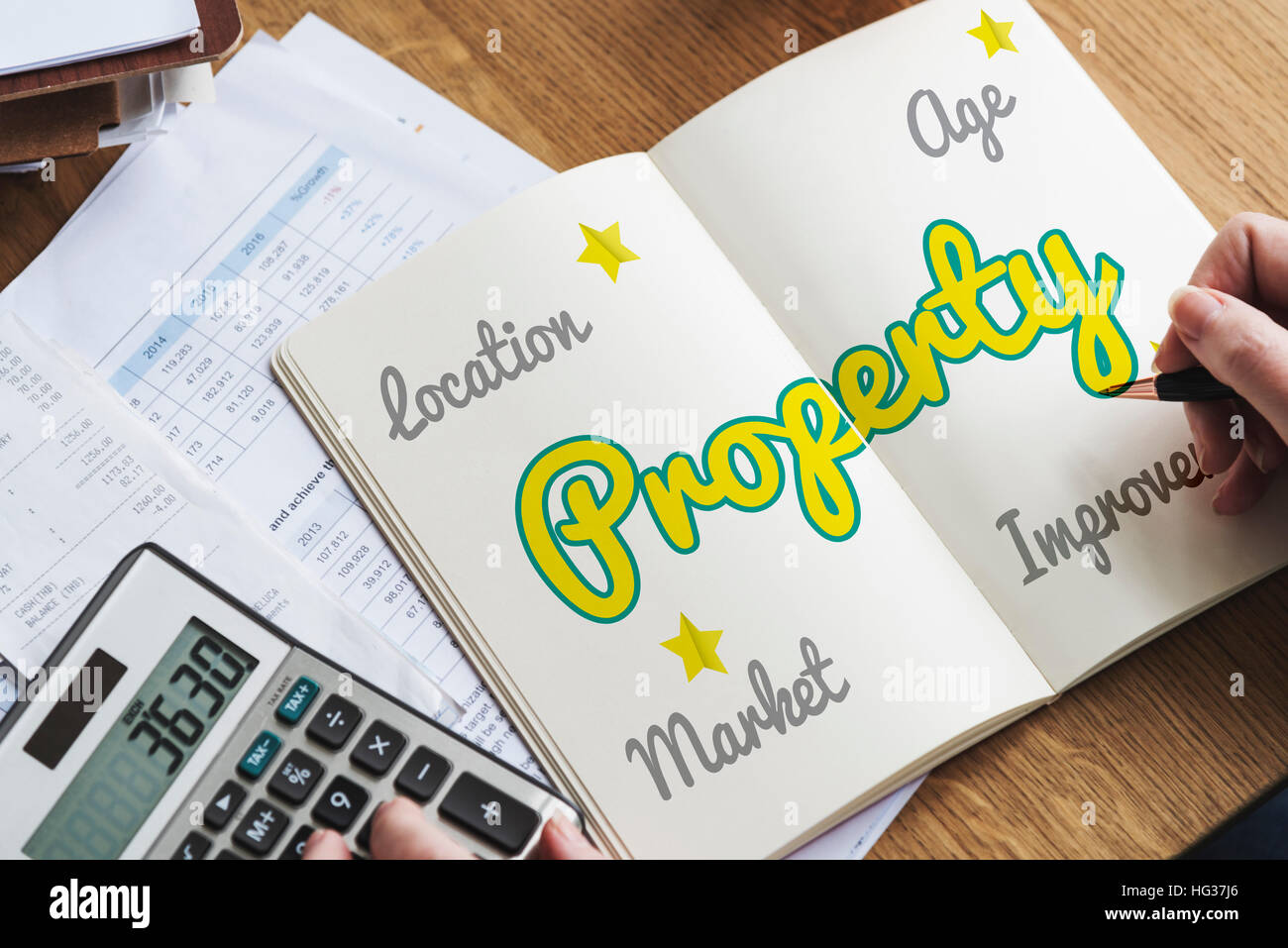 Real Estate Fancy Font Concept Stock Photo - Alamy