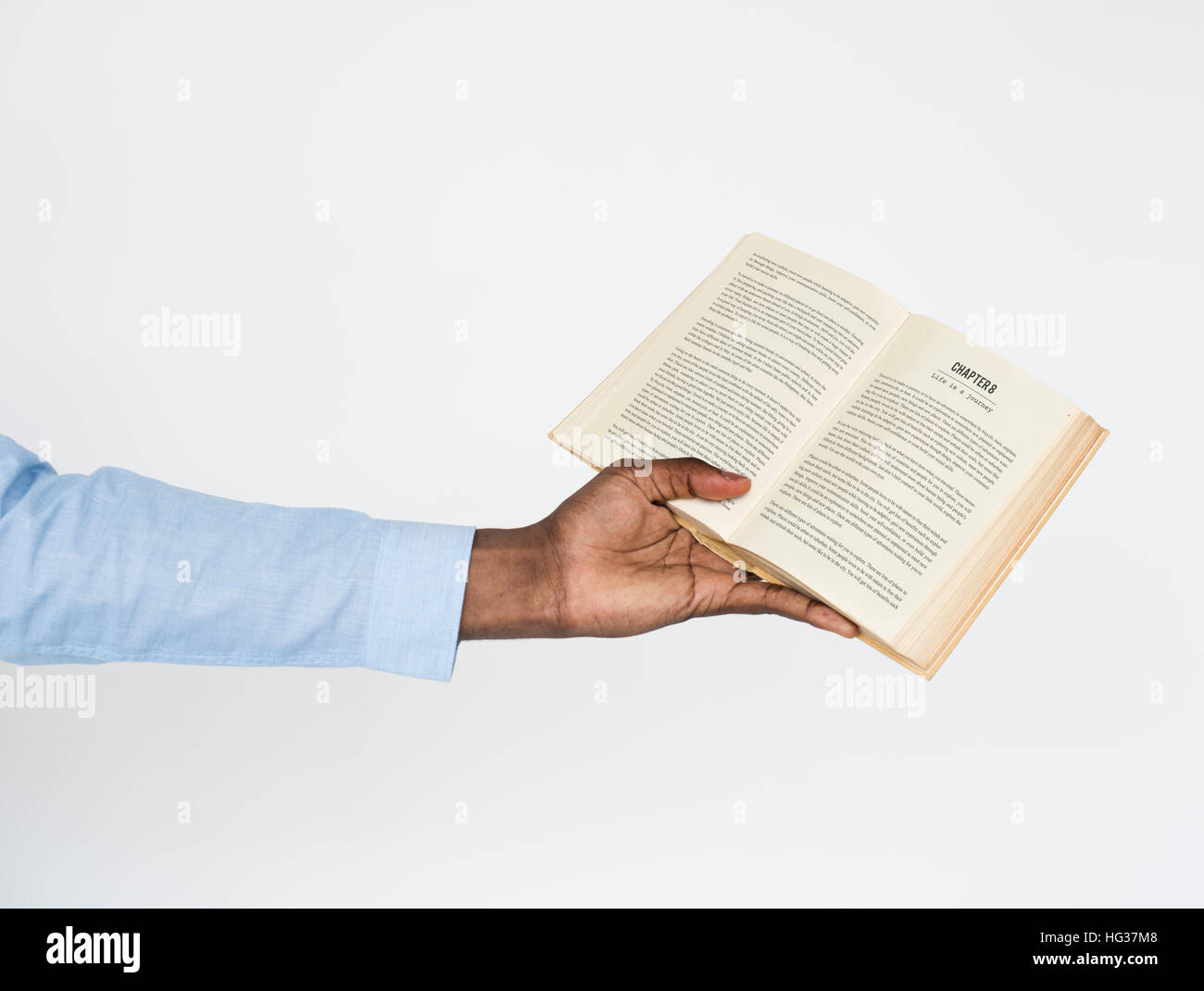 Human Hand Holding Novel Fiction Book Concept Stock Photo - Alamy