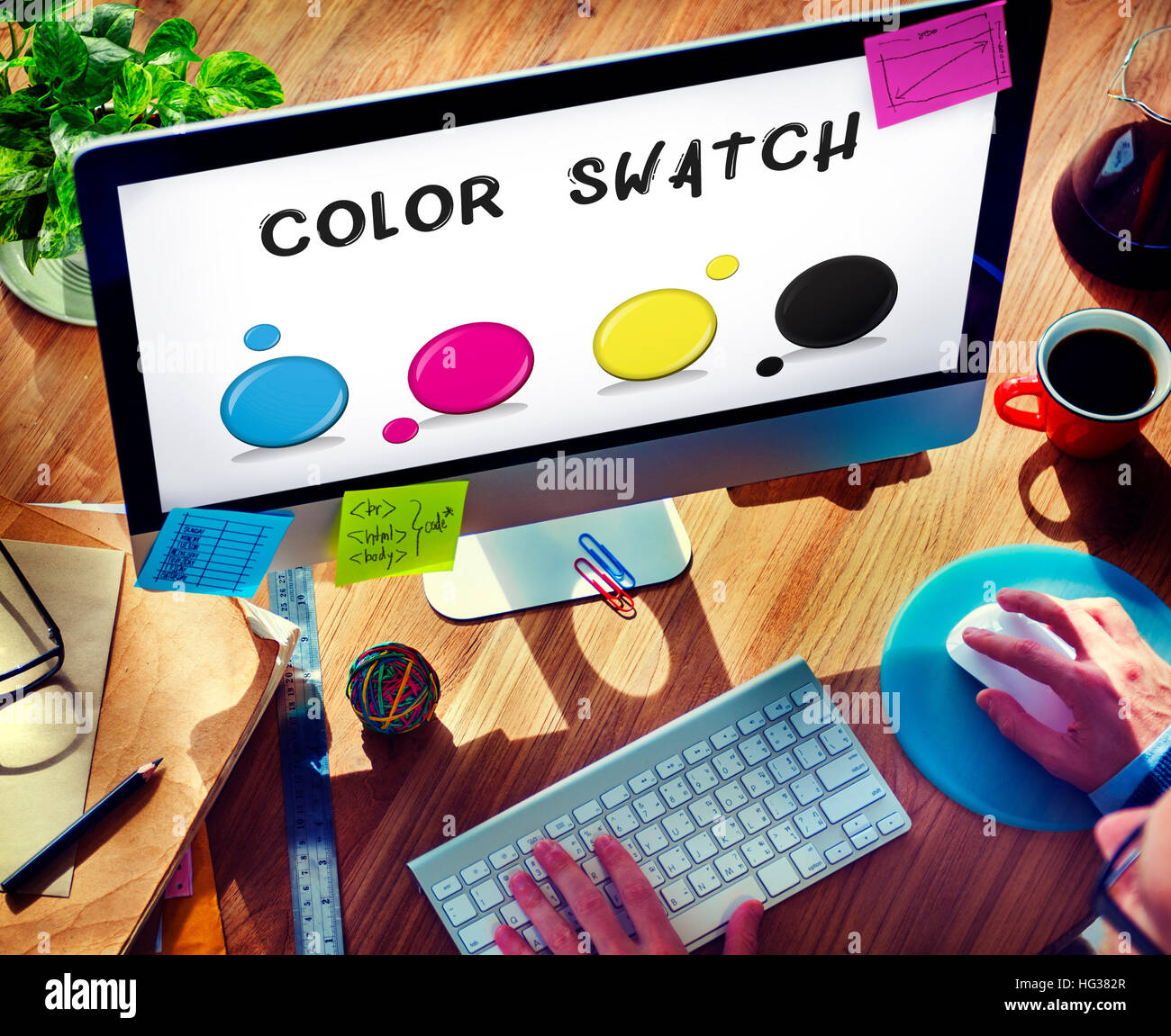 Color Swatch Design Style Concept Stock Photo - Alamy
