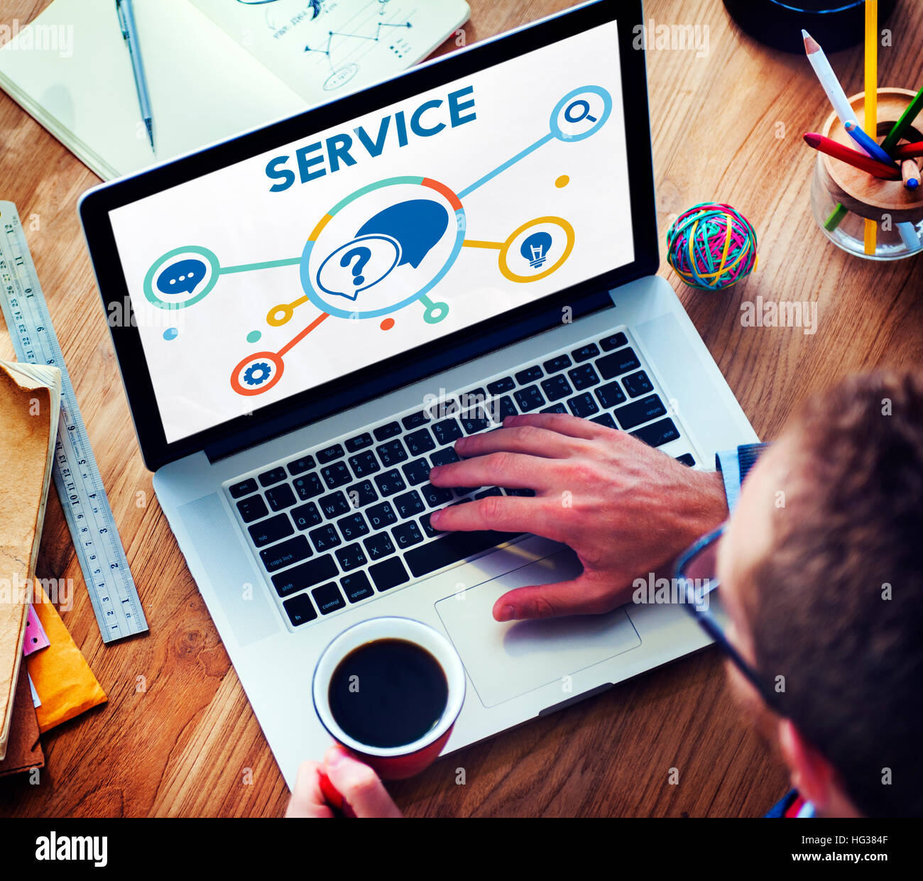 College reception desk hi-res stock photography and images - Alamy