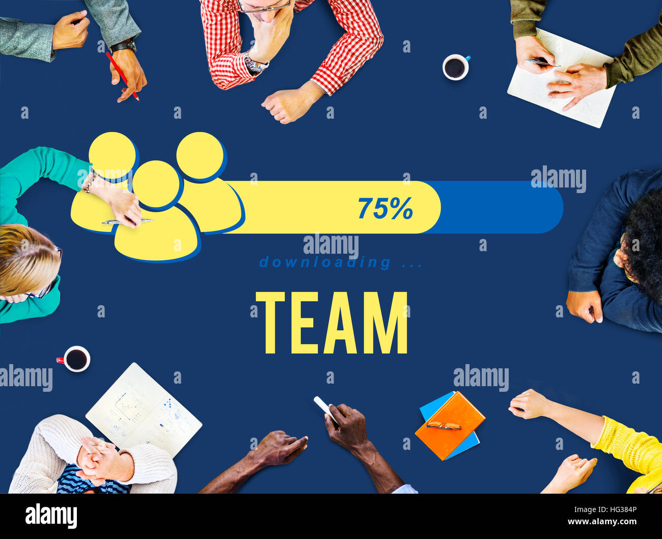 Partnership Team Cooperation Collaboration Concept Stock Photo - Alamy