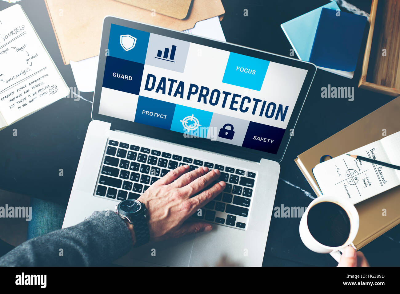 Data Protection Security Privacy Concept Stock Photo - Alamy