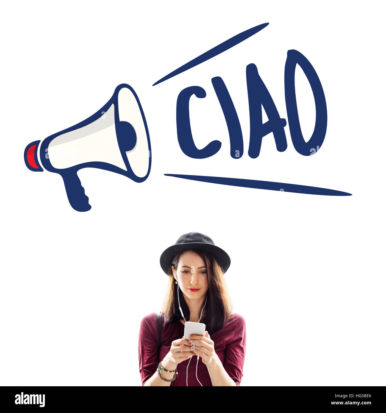 Bonjour ciao hola hello hi hi-res stock photography and images - Alamy
