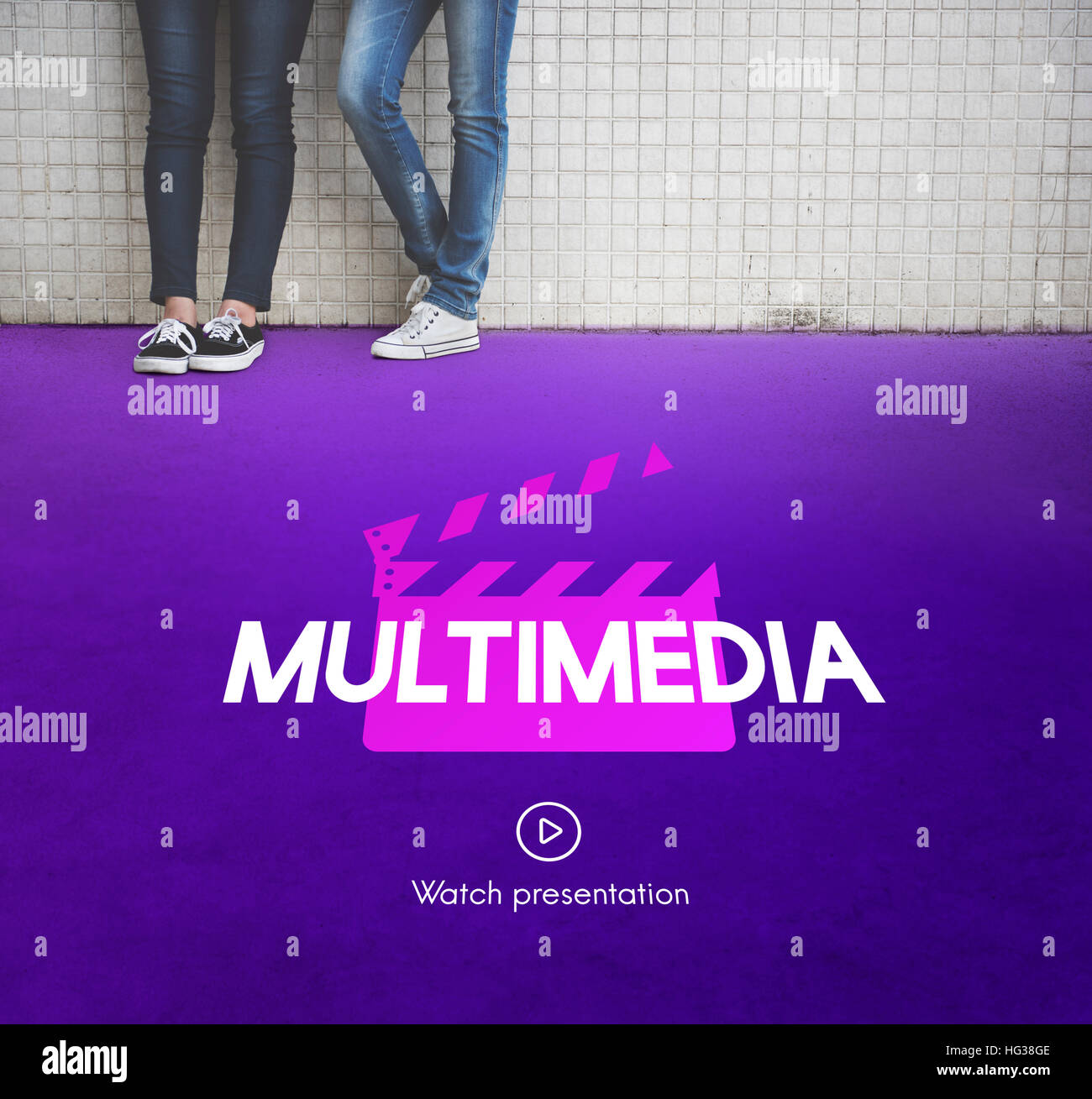 Media Movie Entertainment Graphic Concept Stock Photo - Alamy