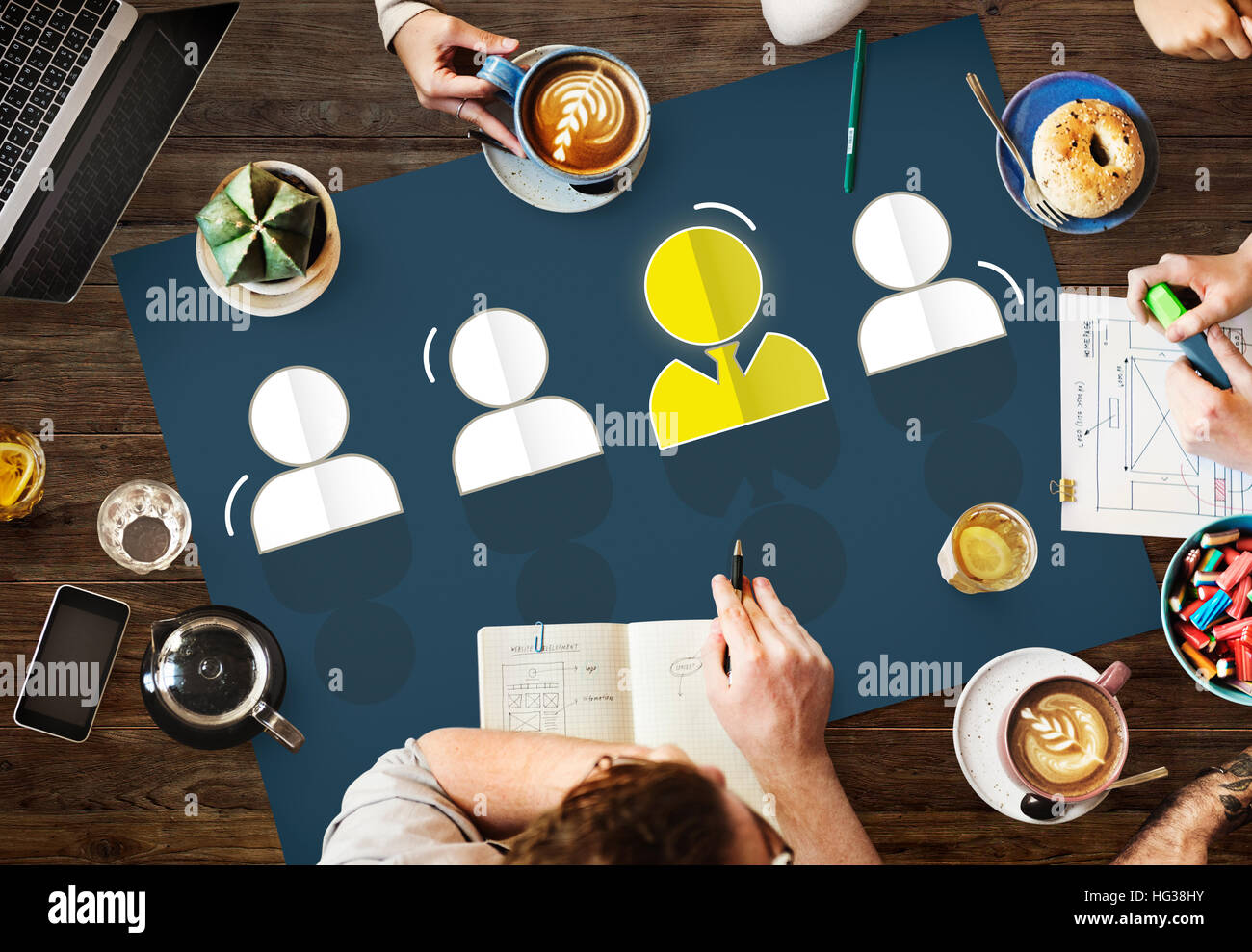 Partnership Corporate Team Leader Font Concept Stock Photo - Alamy
