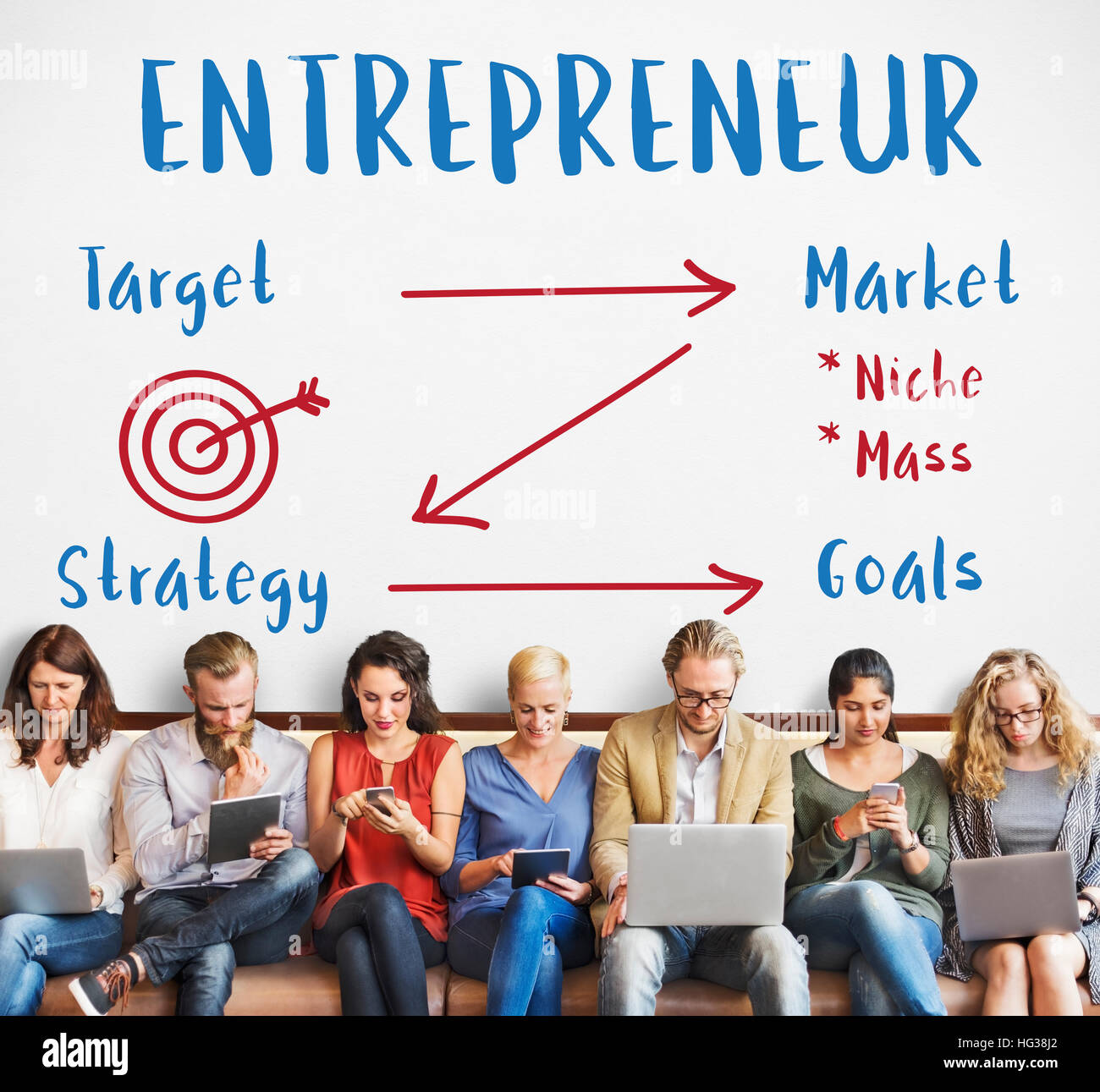 Business Plan Strategy Goals Target Marketing Concept Stock Photo - Alamy
