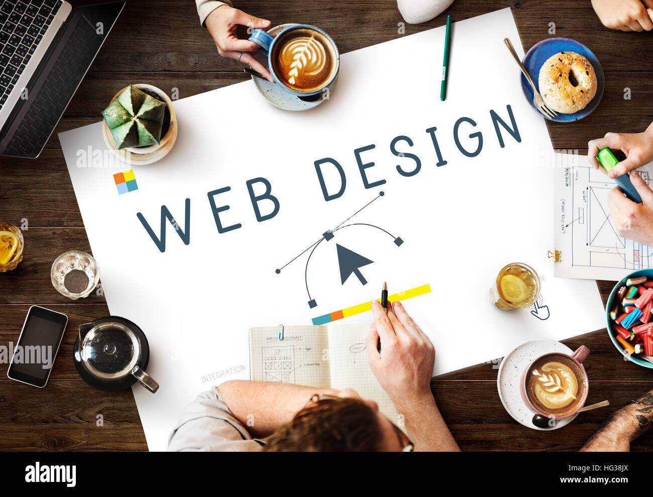 Responsive Design Website Template Layout Concept Stock Photo - Alamy