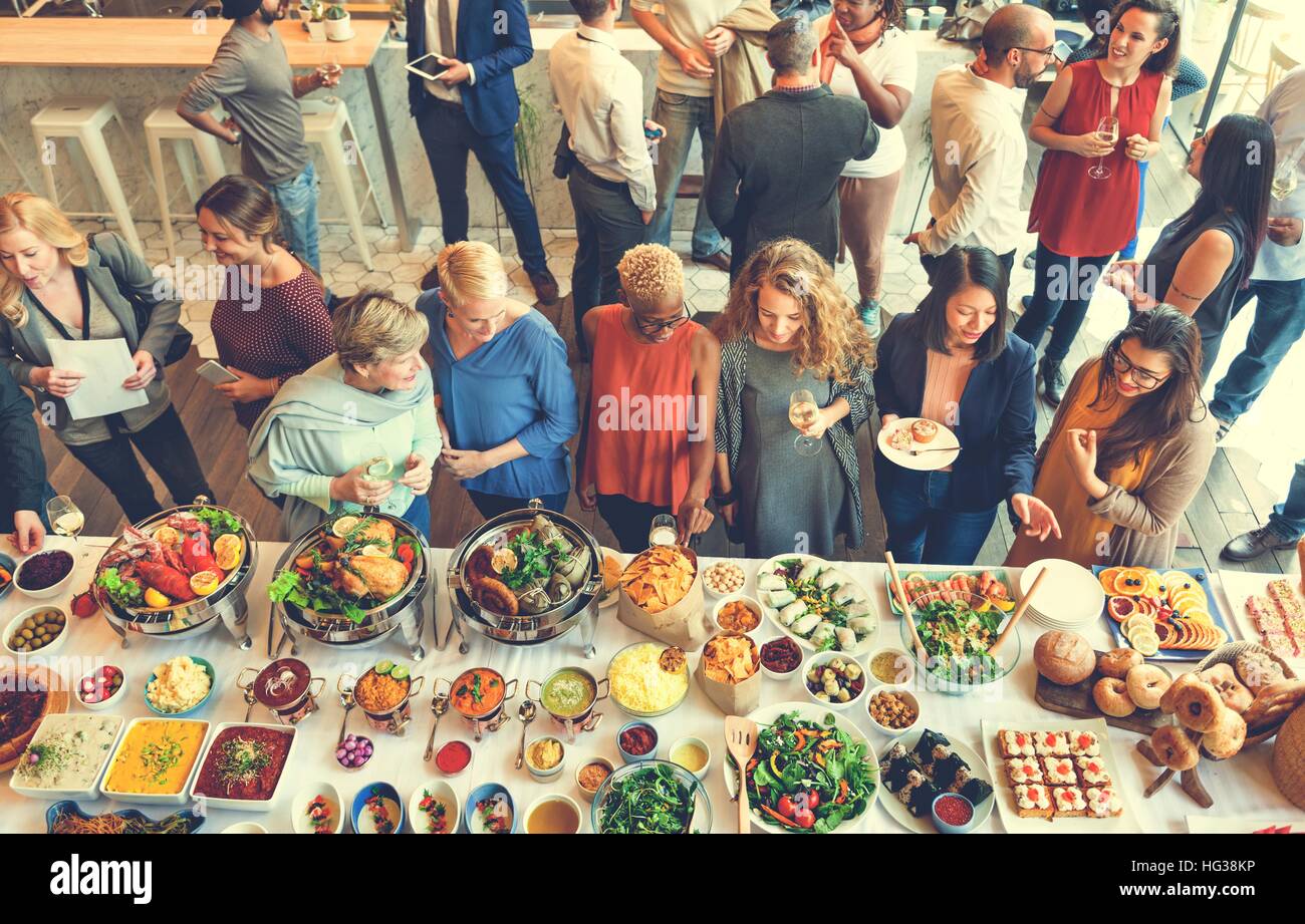 Food Catering Cuisine Culinary Gourmet Buffet Party Concept Stock Photo ...