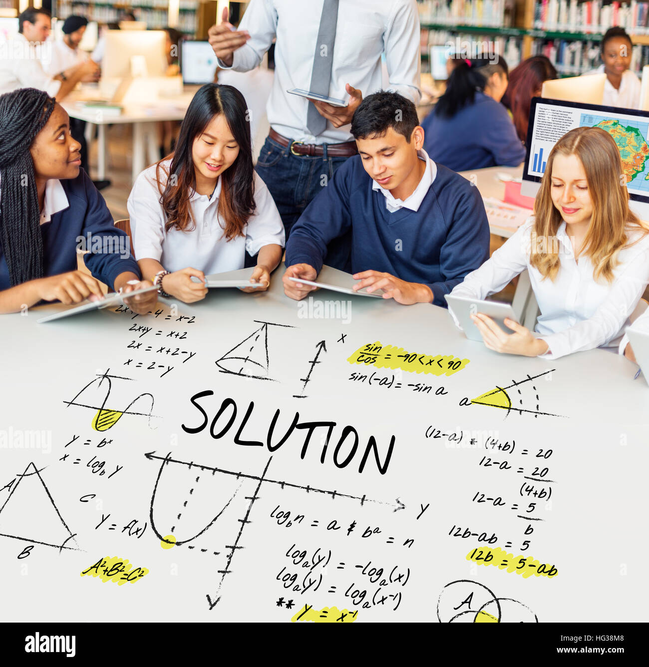 Methematics Math Algebra Calculus Numbers Concept Stock Photo - Alamy