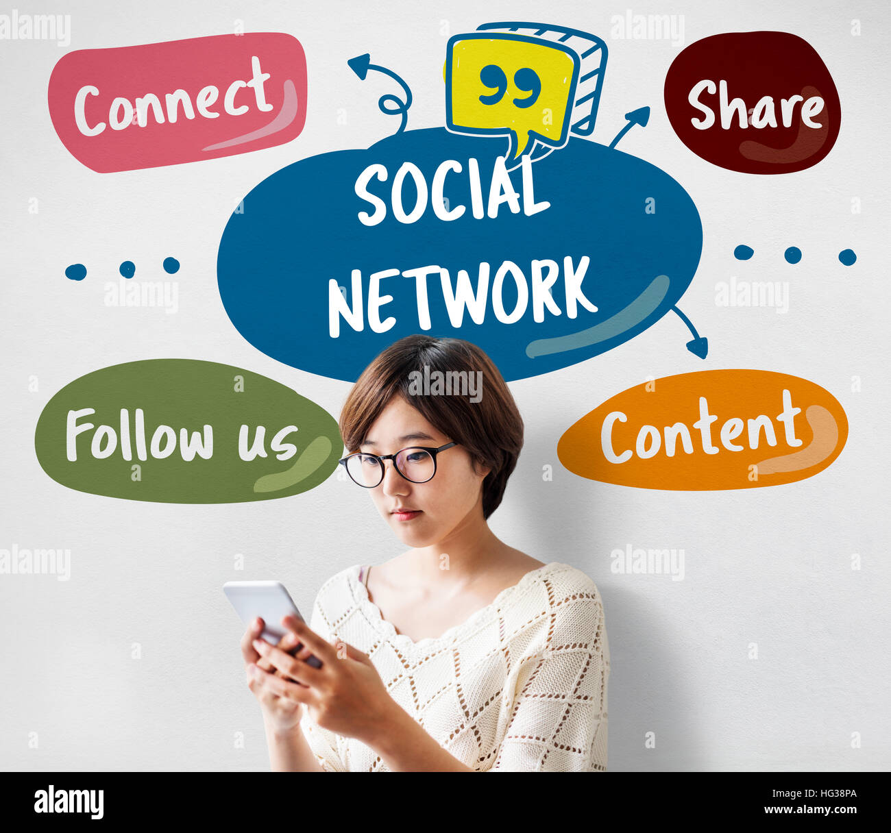Internet Community Social Media Concept Stock Photo - Alamy