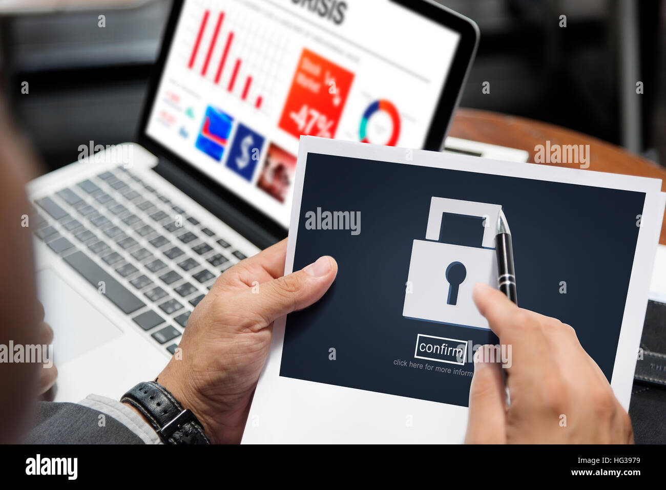 Lock Safety Data Protection Concept Stock Photo - Alamy