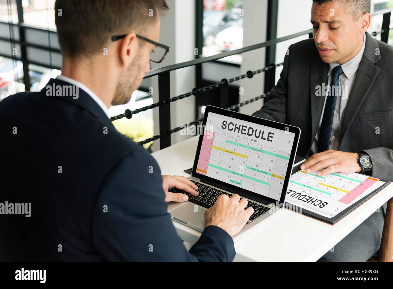 Schedule Agenda Calendar Appointment Graphic Concept Stock Photo - Alamy