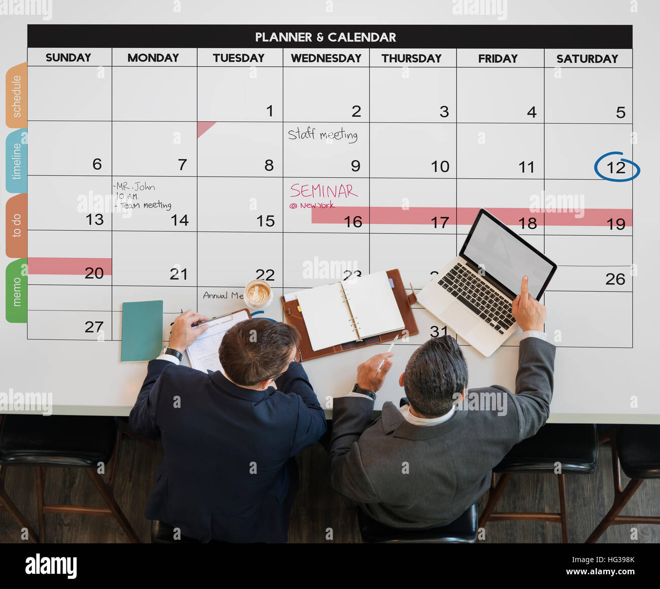 Planner Calendar Schedule Date Concept Stock Photo - Alamy