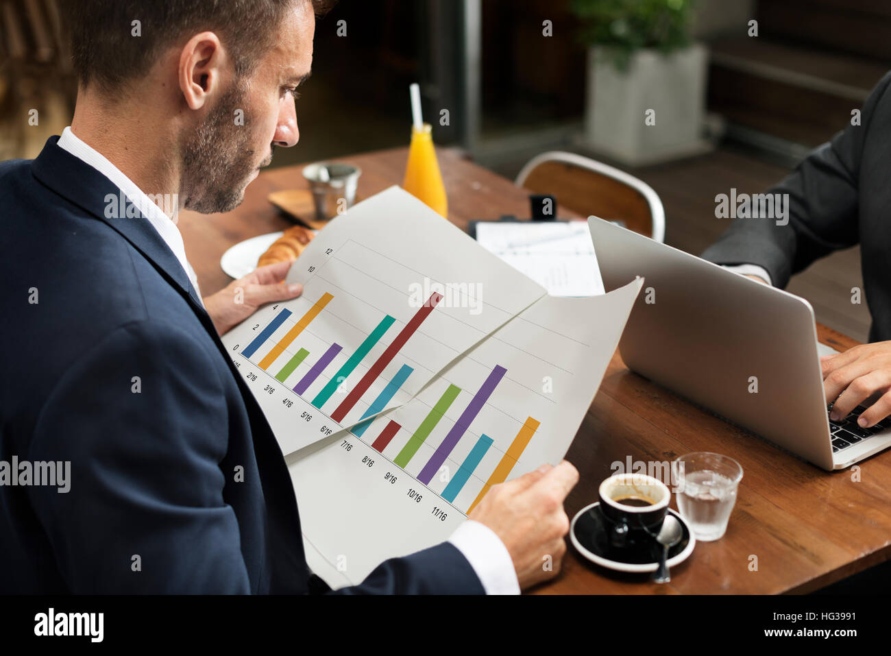 Business Graph Analysis Strategy Concept Stock Photo - Alamy