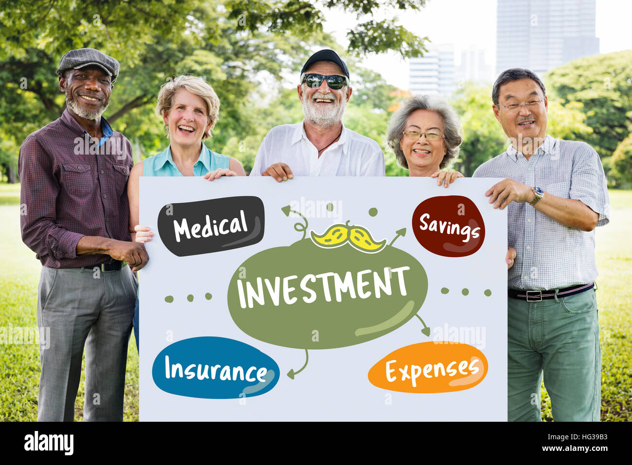 Senior Investment Pension Retirement Plan Savings Concept Stock Photo ...