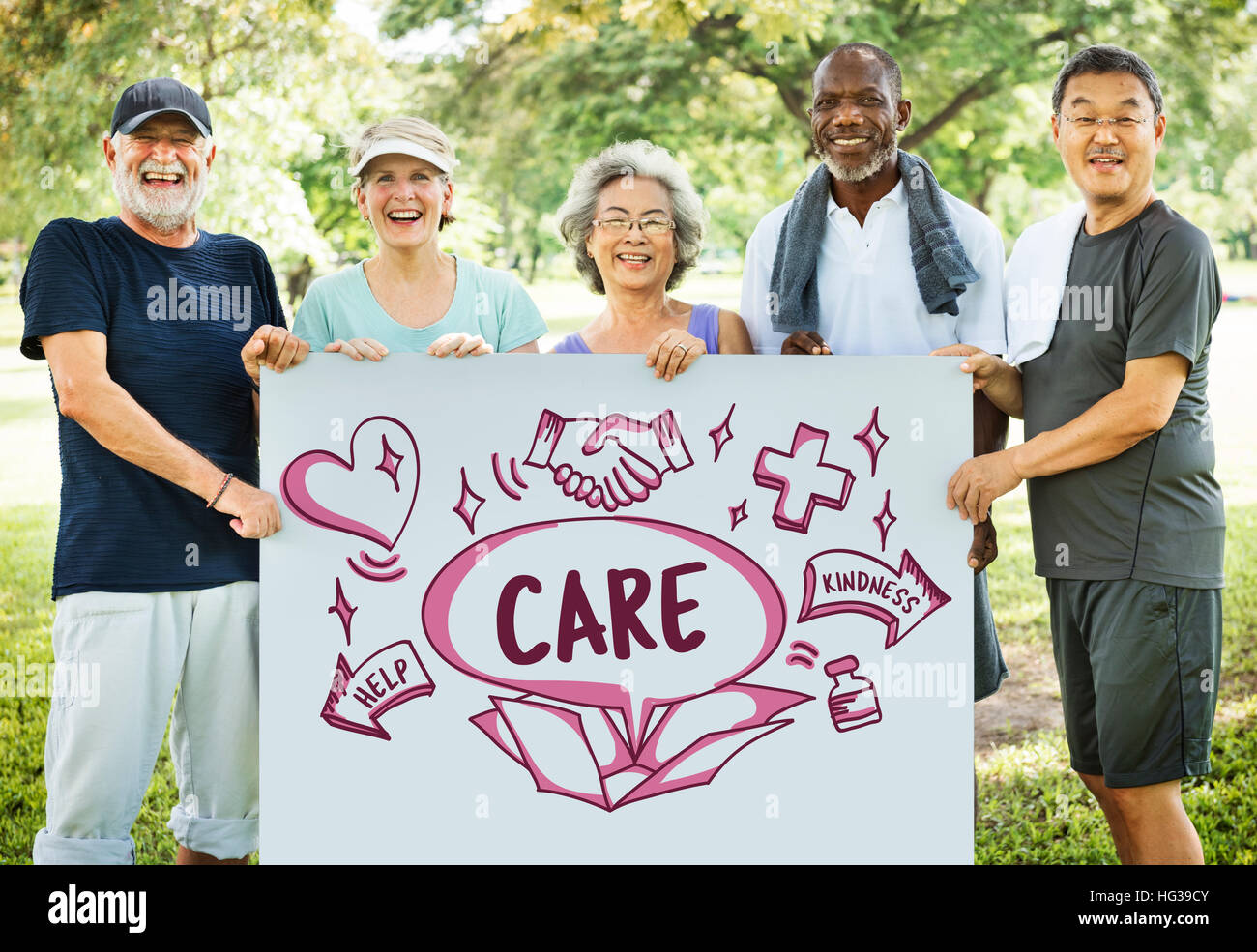 Care Help Secured Service Attend Protect Concept Stock Photo - Alamy