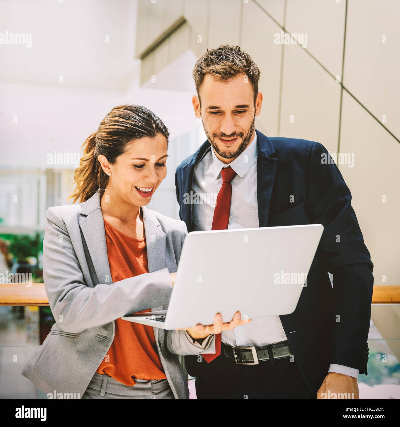 Business People Discussion Laptop Technology Togetherness Concept Stock ...