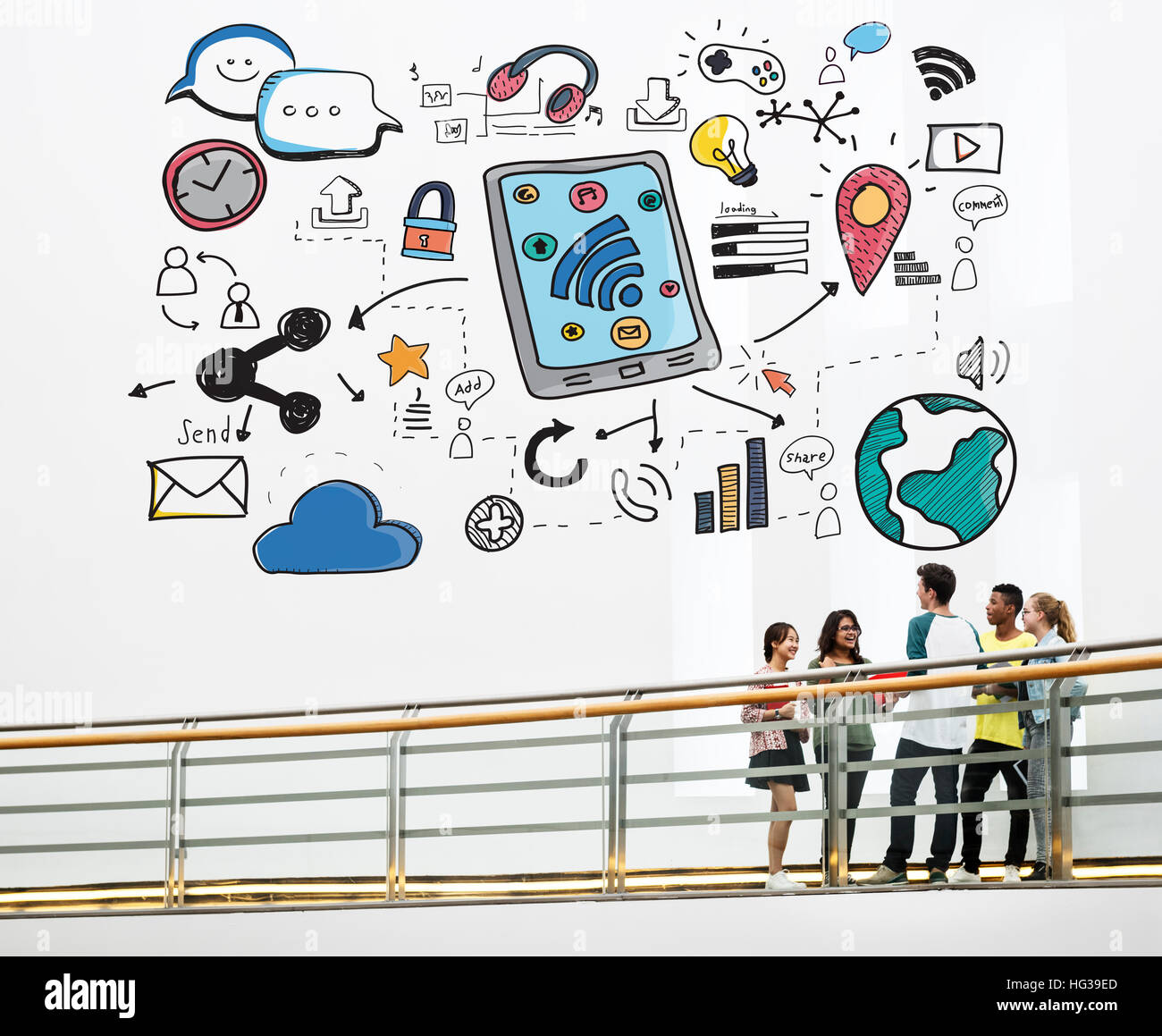 Social Media Internet Technology Concept Stock Photo - Alamy