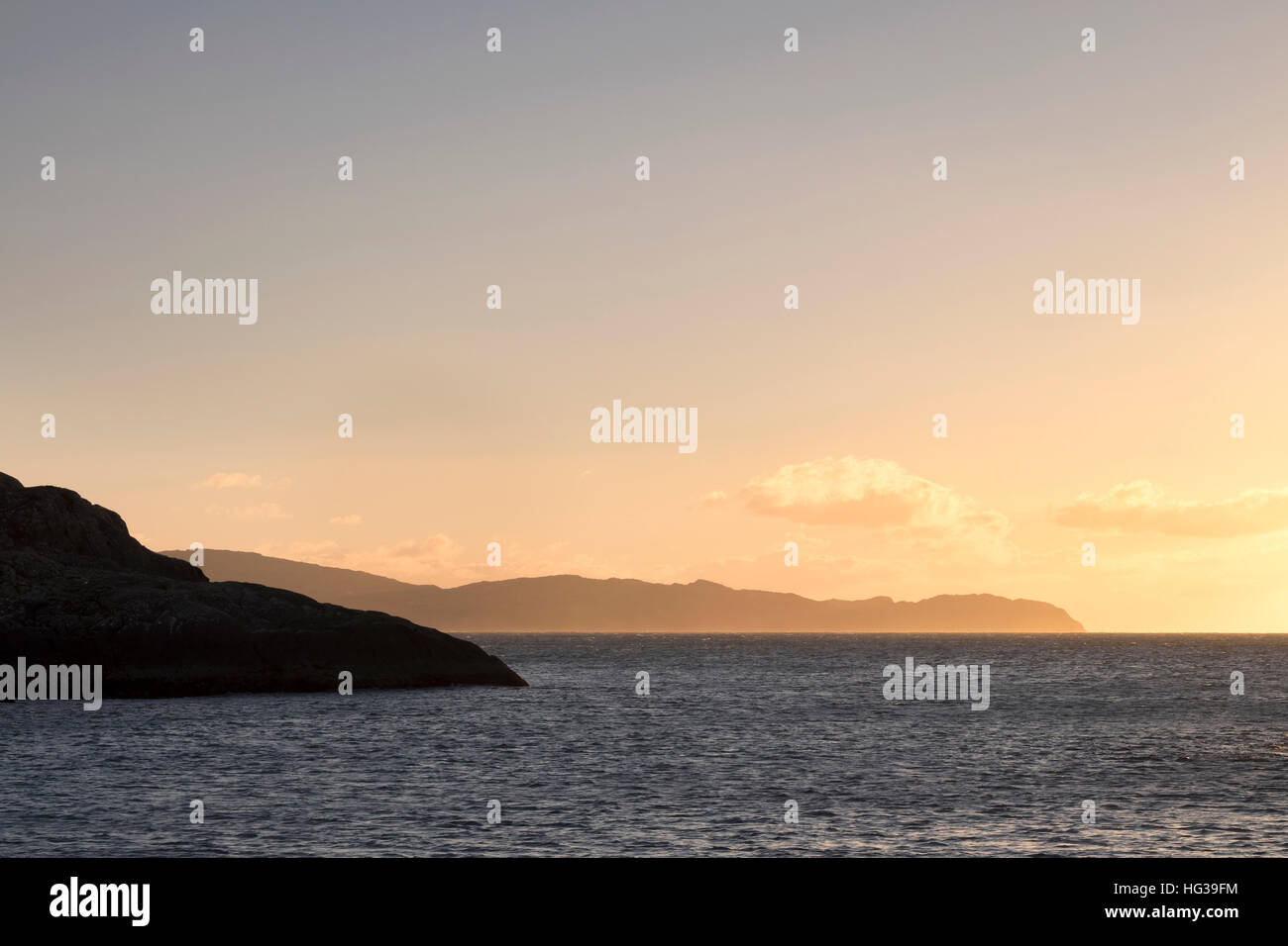Sheeps Head Peninsula County Cork Ireland looking south across Dunmanus ...