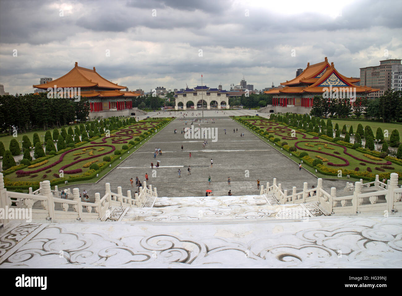 Taiwan, Taipei, Dome Ceiling Chiang Kai Shek memorial Stock Photo - Alamy