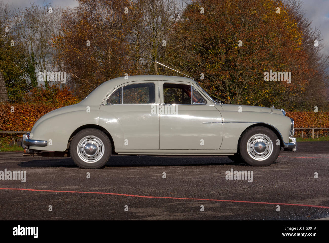 MG Magnette ZA classic British sports saloon car Stock Photo - Alamy