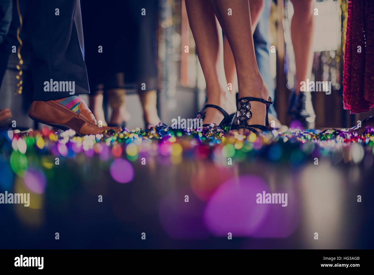 Dance party legs hi-res stock photography and images - Alamy