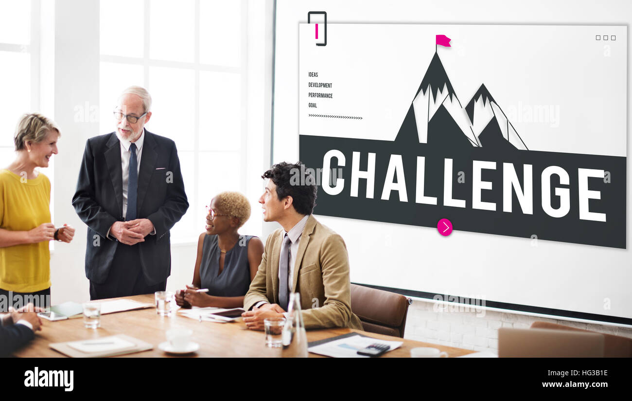 Challenge Target Improvement Strategy Concept Stock Photo - Alamy