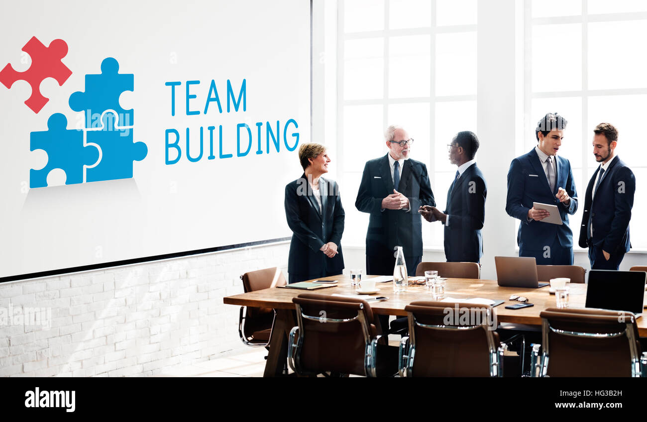 Team Building Group Work Concept Stock Photo - Alamy