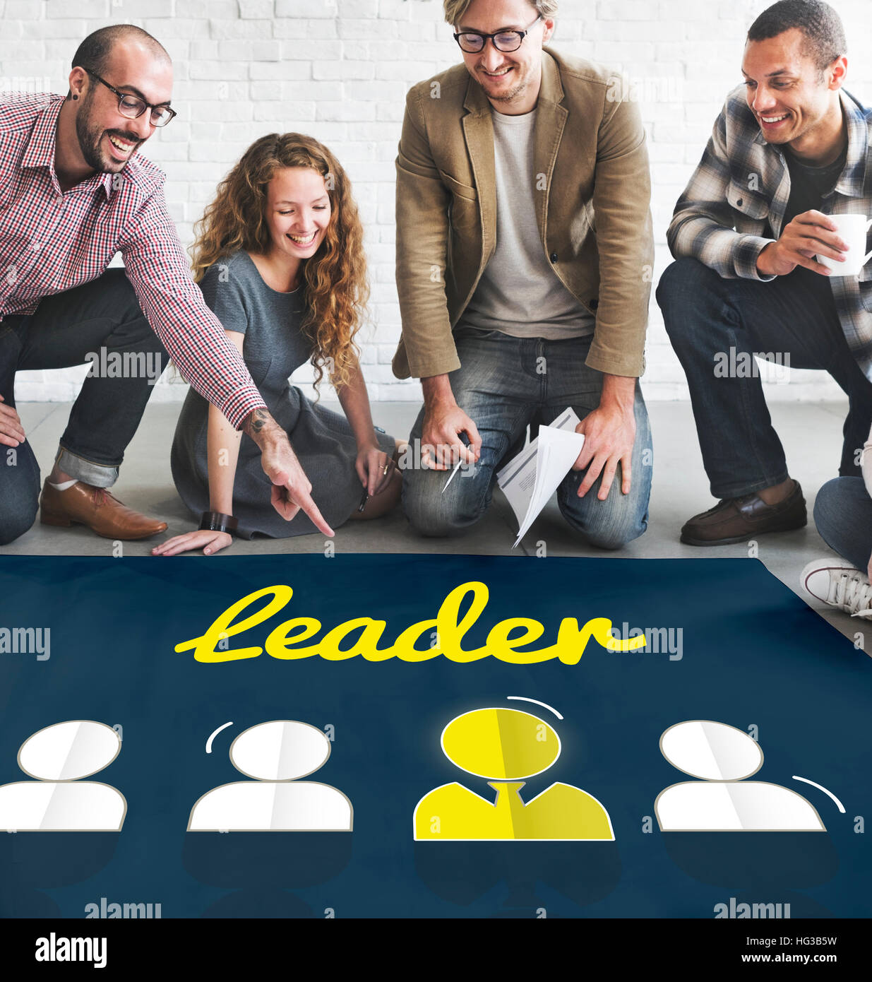 Partnership Corporate Team Leader Font Concept Stock Photo - Alamy