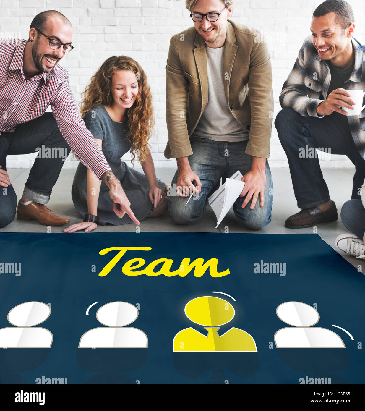 Partnership Corporate Team Leader Font Concept Stock Photo - Alamy