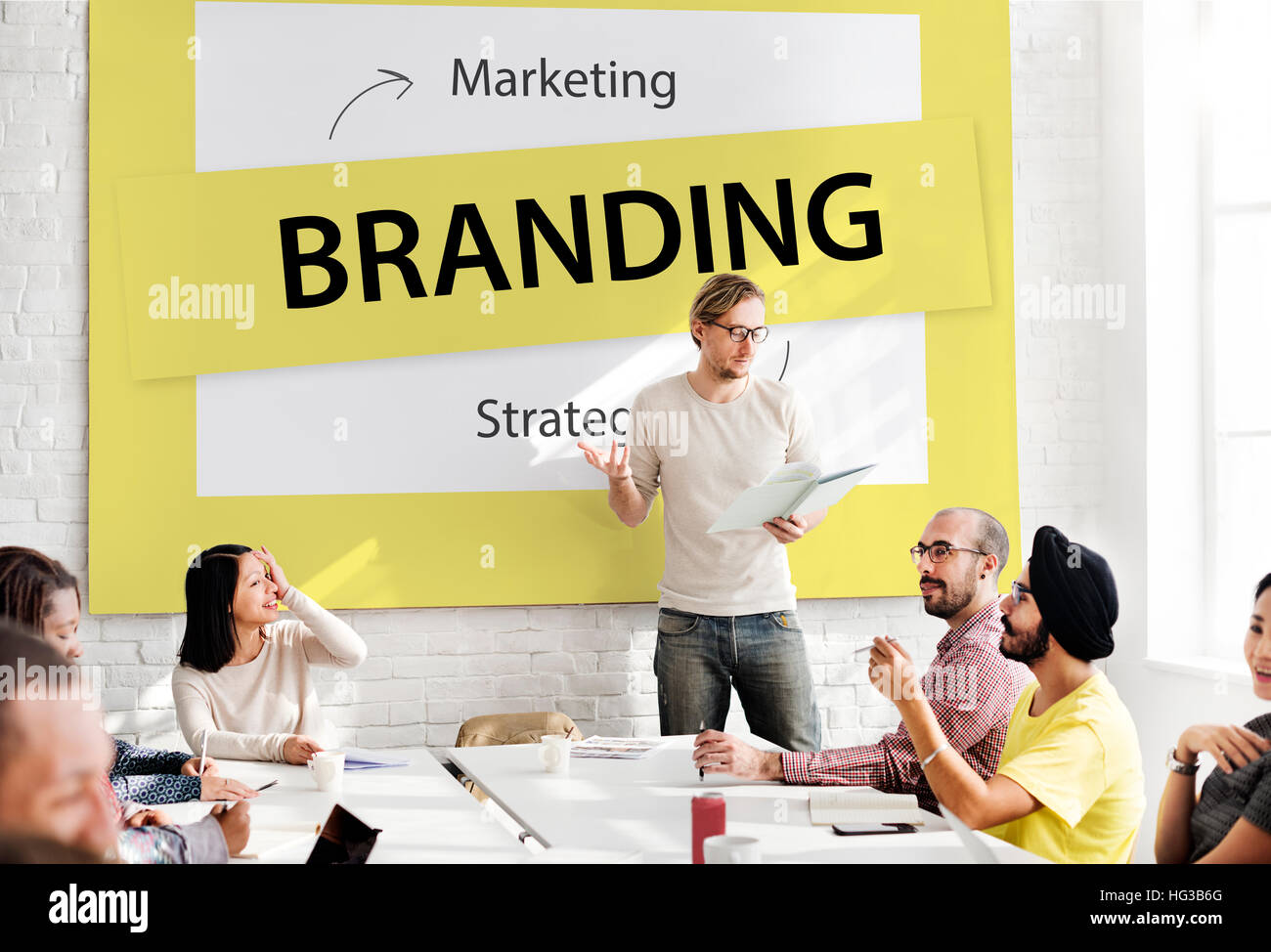 Branding Marketing Strategy Ideas Concept Stock Photo - Alamy