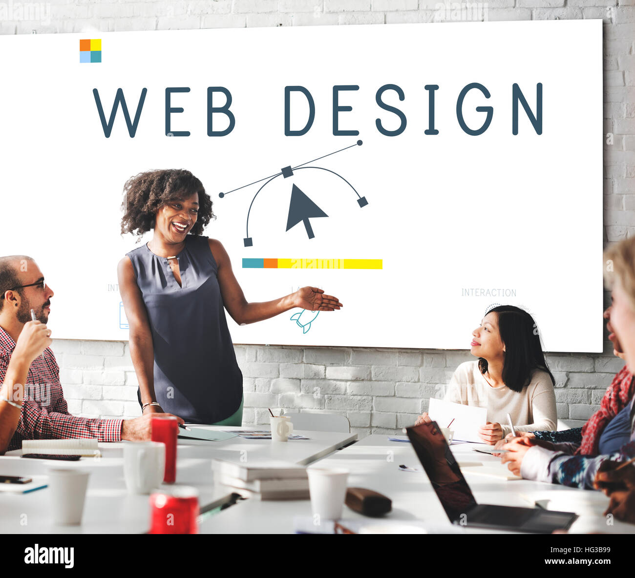 Responsive Design Website Template Layout Concept Stock Photo - Alamy