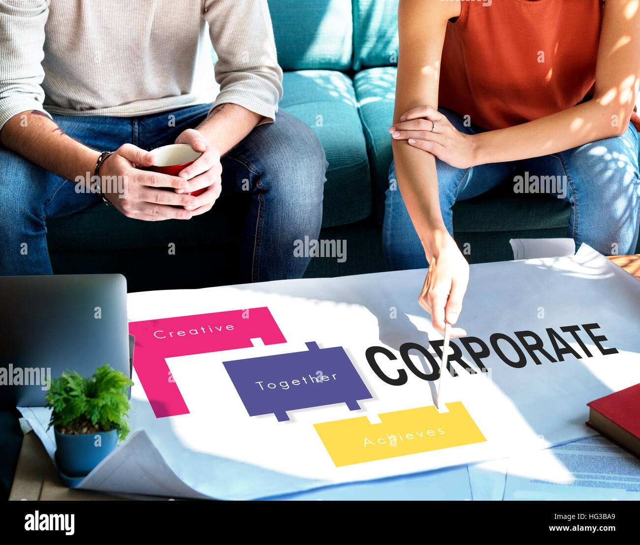 Achievement Teamwork Creative Together Collaboration Graphic Concept ...