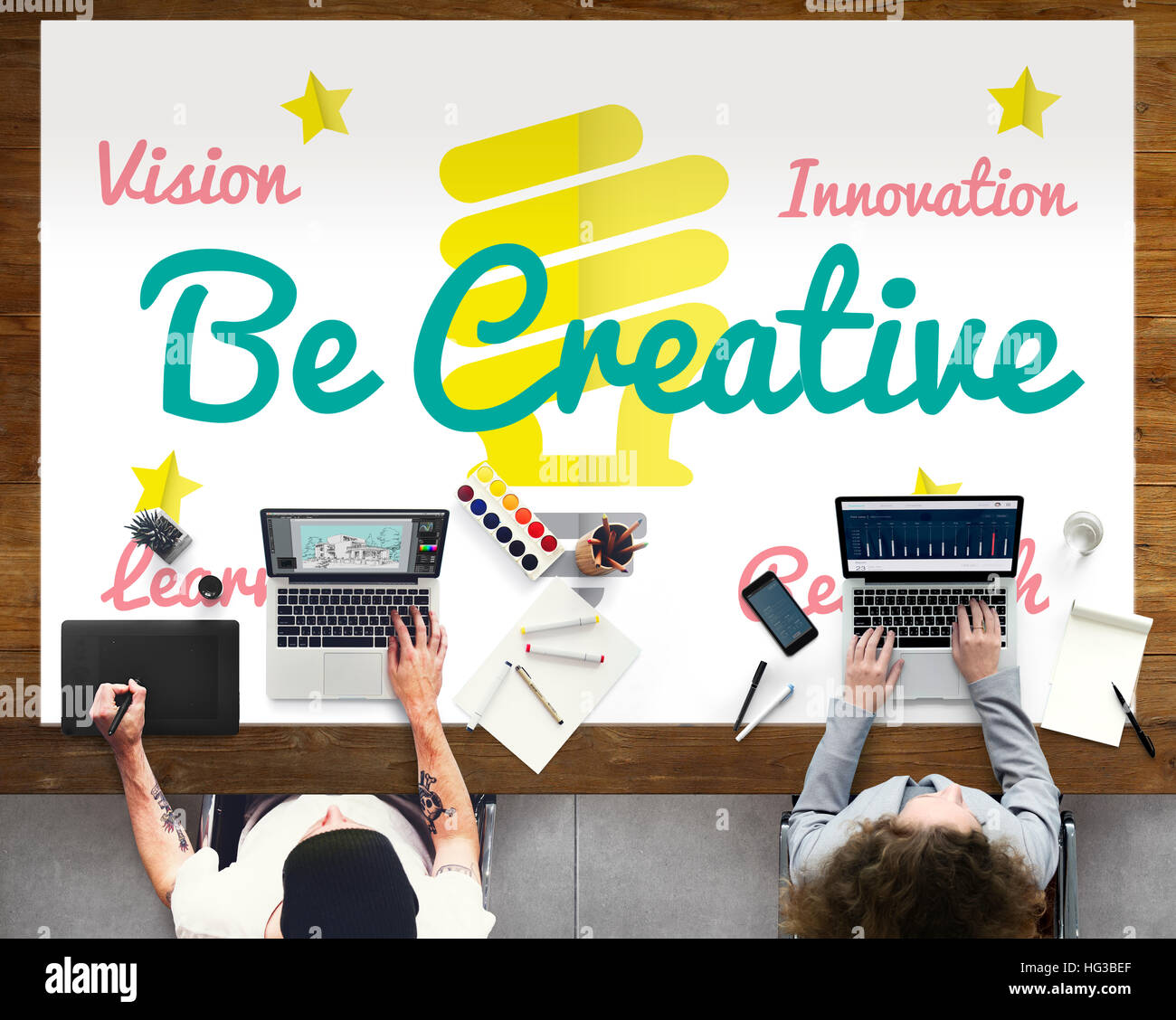 Be Creative Fresh Ideas Concept Stock Photo - Alamy
