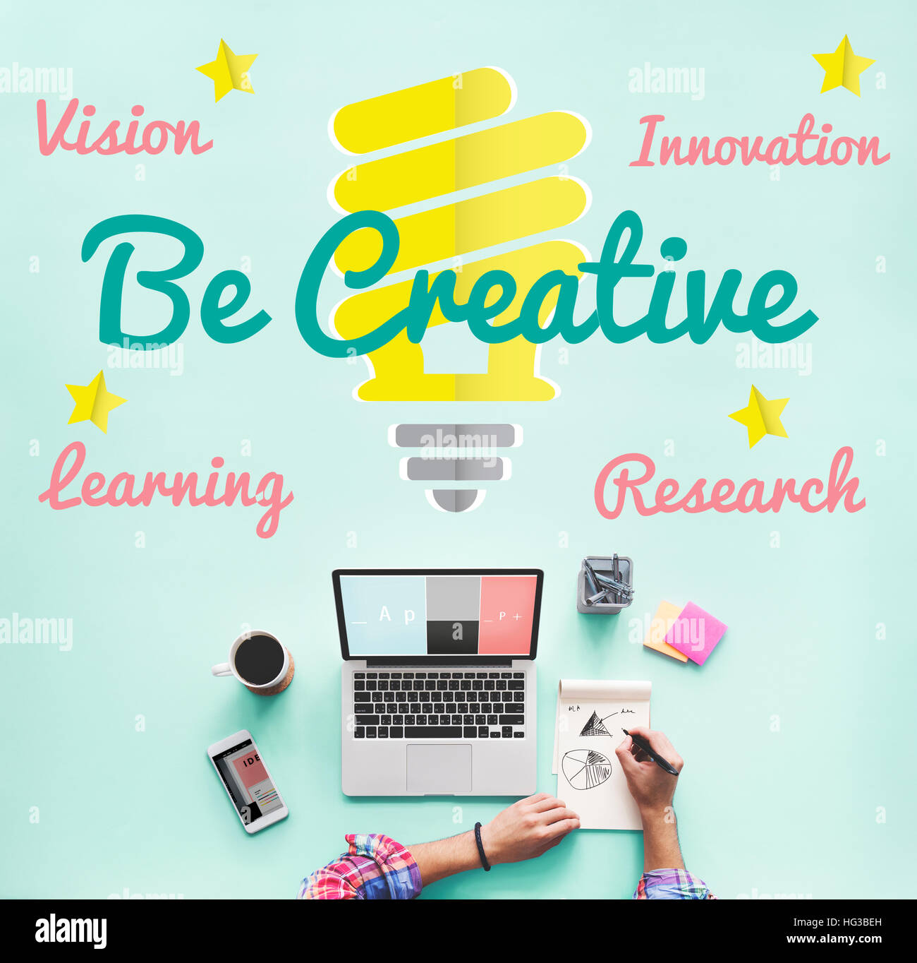 Be Creative Fresh Ideas Concept Stock Photo - Alamy