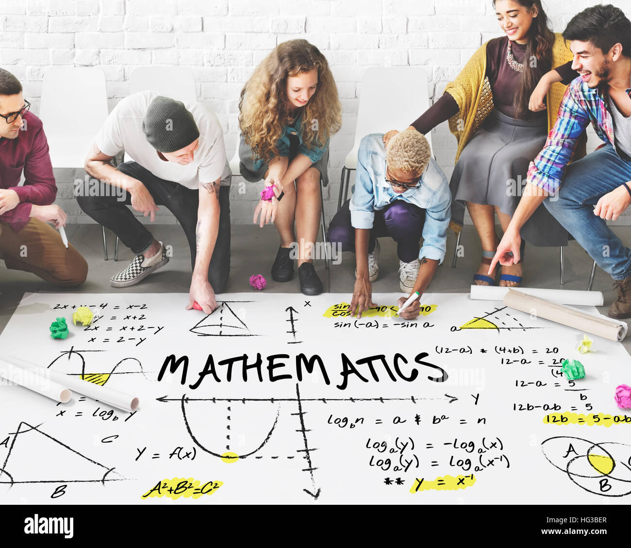 Methematics Math Algebra Calculus Numbers Concept Stock Photo - Alamy